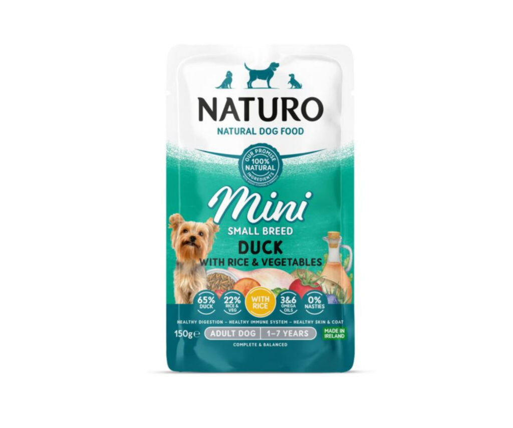 Naturo Adult Mini Dog Duck with Rice and Vegetables 150 gr.